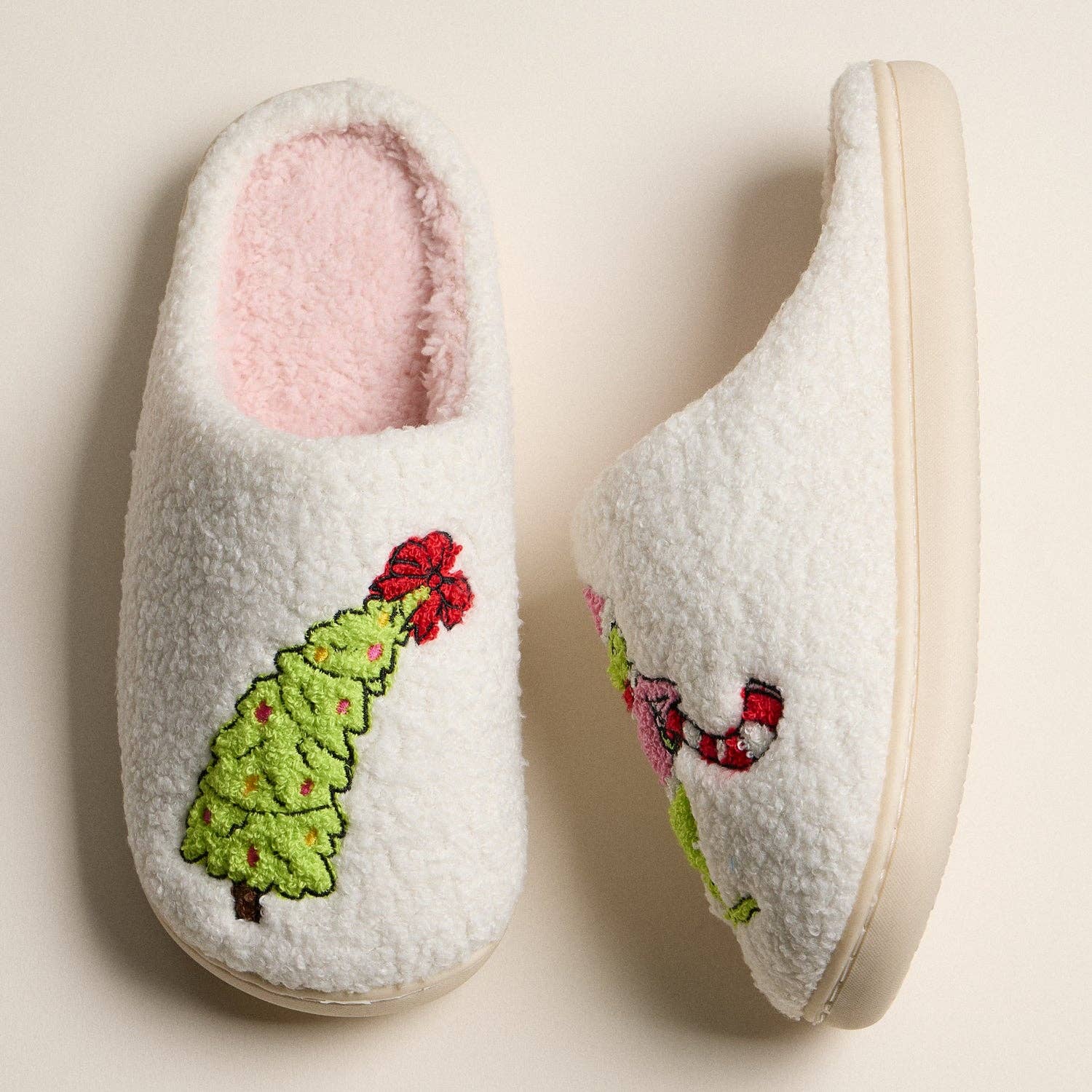 Green Holiday Tree Slippers – Boudreaux’s